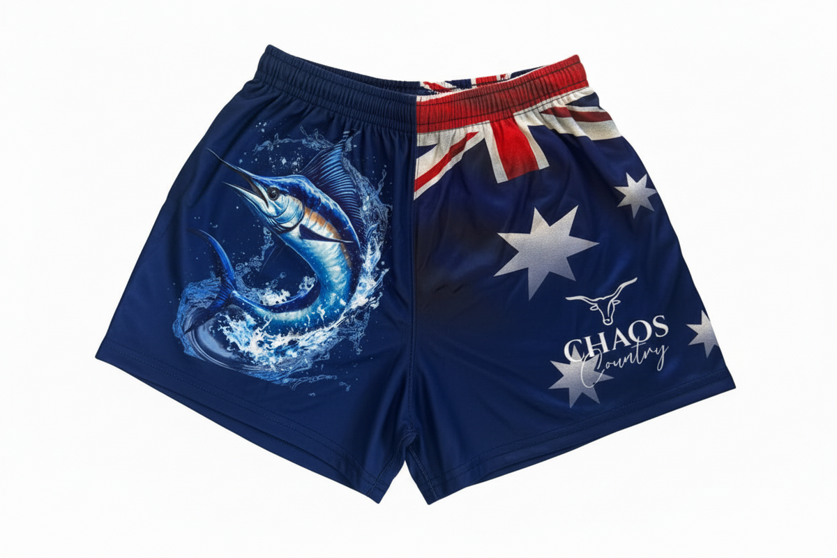 Aussie Fishing Pocket Footy Shorts - Adults – Chaos Country