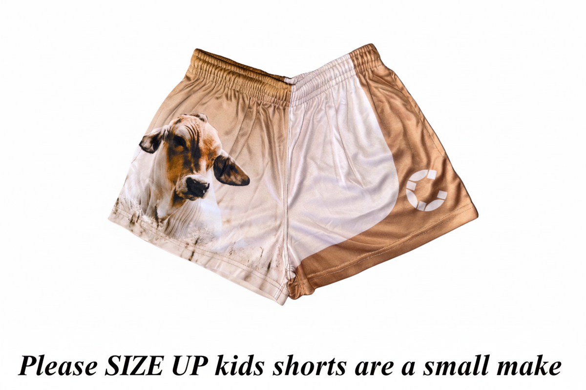 Cow Pocket Footy Shorts - Kids – Chaos Country
